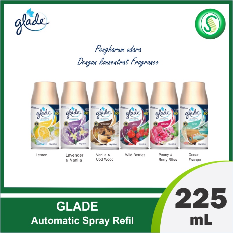Jual GLADE AUTOMATIC SPRAY REFIL 225mL - Pengharum Ruangan Glade Matic | Shopee Indonesia