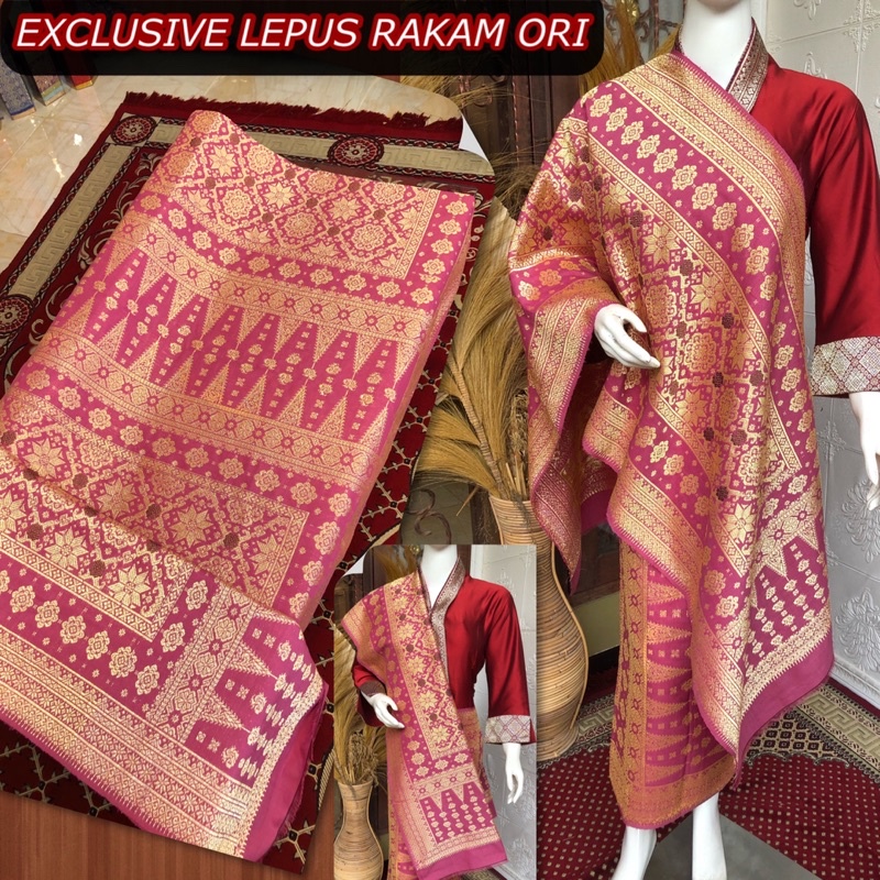 Jual EXCLUSIVE Songket Lepus Rakam Berlian ORI (SPESIAL SUPER EXCLUSIVE) Songket Tenun Palembang ...