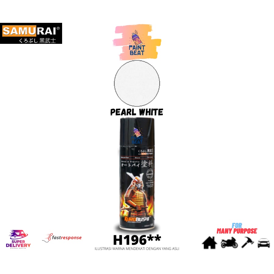 Jual Samurai Paint ** Pearl White Honda H196 - Putih Mutiara Cat ...