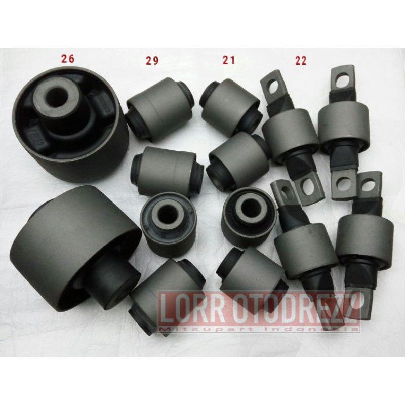 Jual Bushing karet lower arm link arm suspensi belakang Lancer Evo 3 4 ...