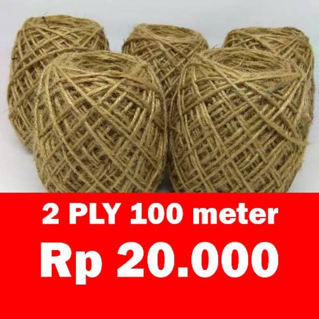 Jual Tali goni / Tali rami 2ply 2mm 100meter - LUX | Shopee Indonesia