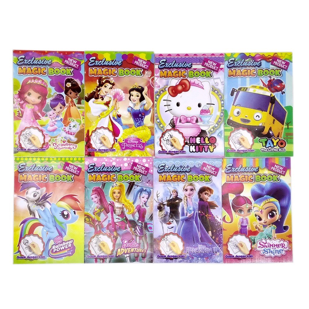 Jual 10 pcs Magic Book Mainan Koin Gosok Kertas | Shopee Indonesia