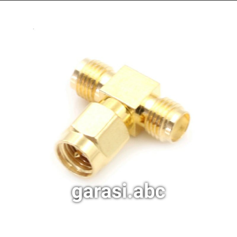 Jual Adapter T SMA Male to Double SMA Female Antena Modem Dual Adaptor ...