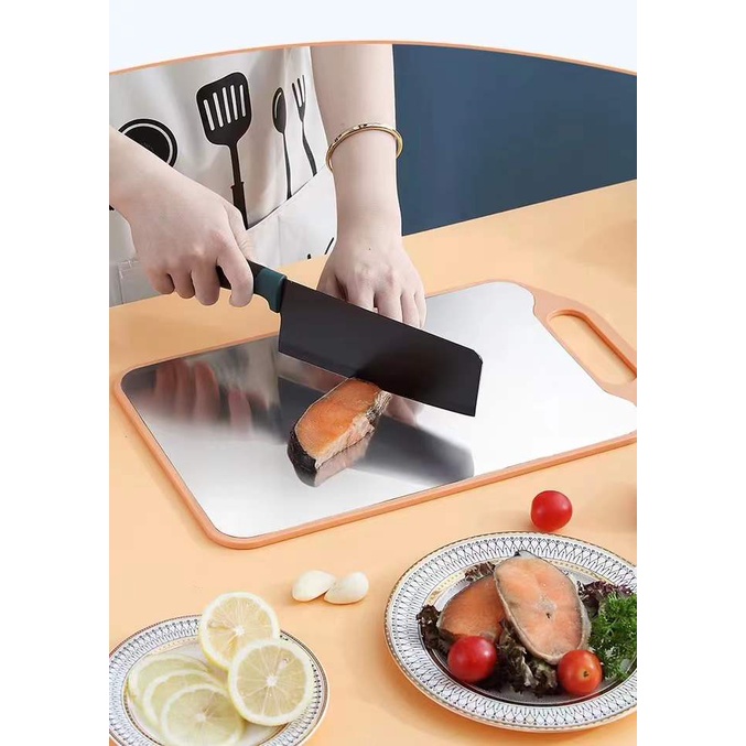 Jual talenan/talenan stainless/telenan potong daging buah sayur/talenan ...