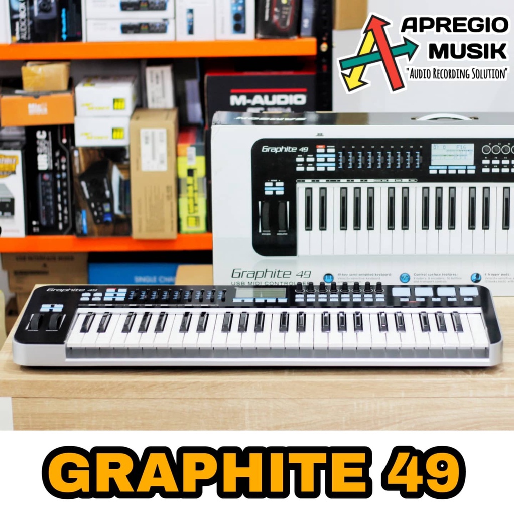 Jual Samson Graphite 49 USB midi Controller With Pad | Shopee Indonesia