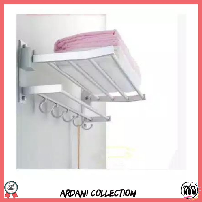 Jual Rak Handuk Dinding Toilet Aluminium Perlengkapan Rumah Tangga ...