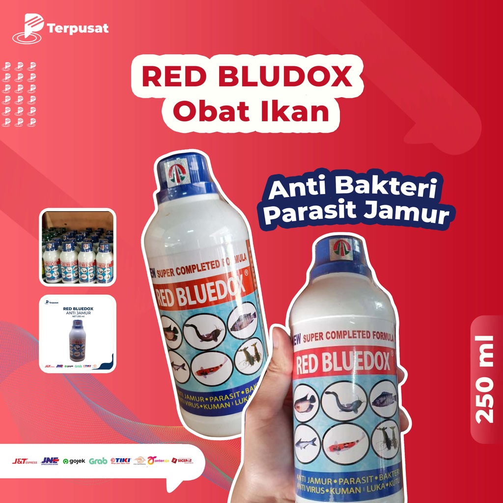 Jual Red Bluedox 250ml Red Bludok Obat Ikan Anti Jamur, Parasit ...