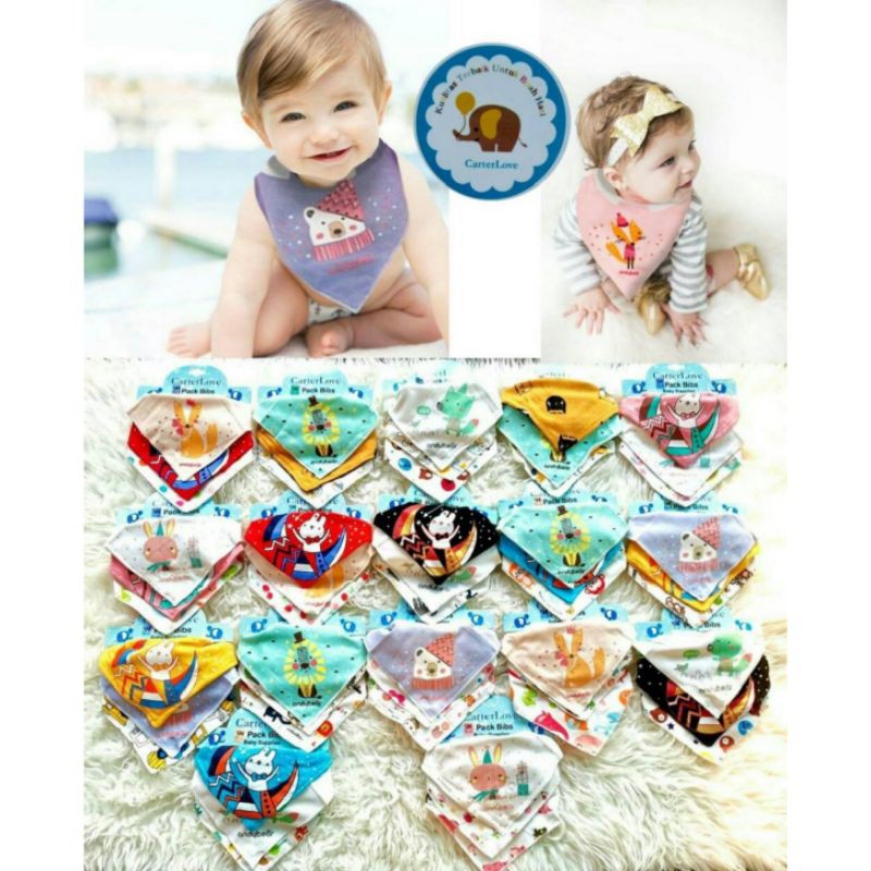 Jual Carterlove Baby Triangle Bib Slaber Segitiga Bayi | Shopee Indonesia