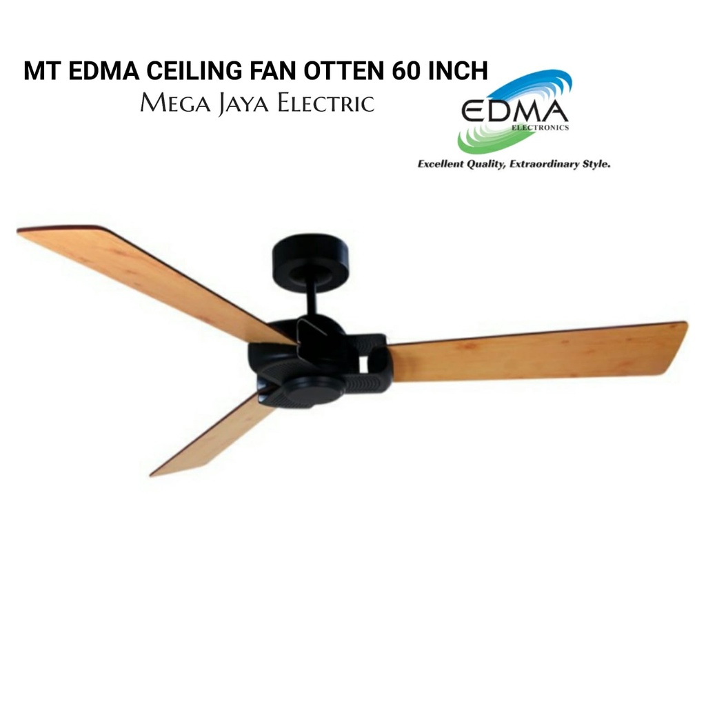 Jual MT EDMA CEILING FAN OTTEN 60 INCH REMOTE CONTROL AC MOTOR | Shopee ...