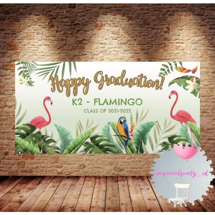 Jual Dekorasi Custom Graduate Backdrop Banner Spanduk School Graduation ...