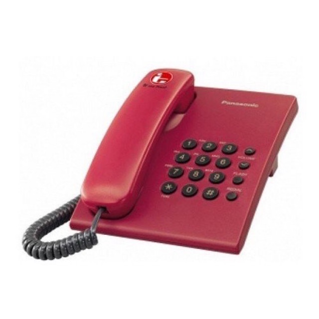 Jual Telpon Rumah Panasonic KX-TS505 red | Shopee Indonesia
