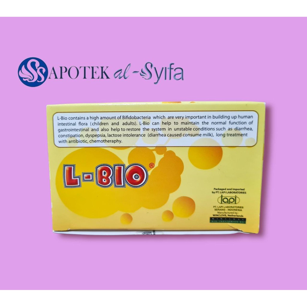 Jual L bio / Probiotik / Obat Diare Bayi dan Anak (Per Sachet 1gr ...