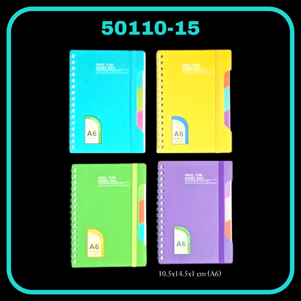 Jual MJ Buku Tulis Spiral Tali WZ A6-80/Notebook/Note Book/Buku Catatan ...