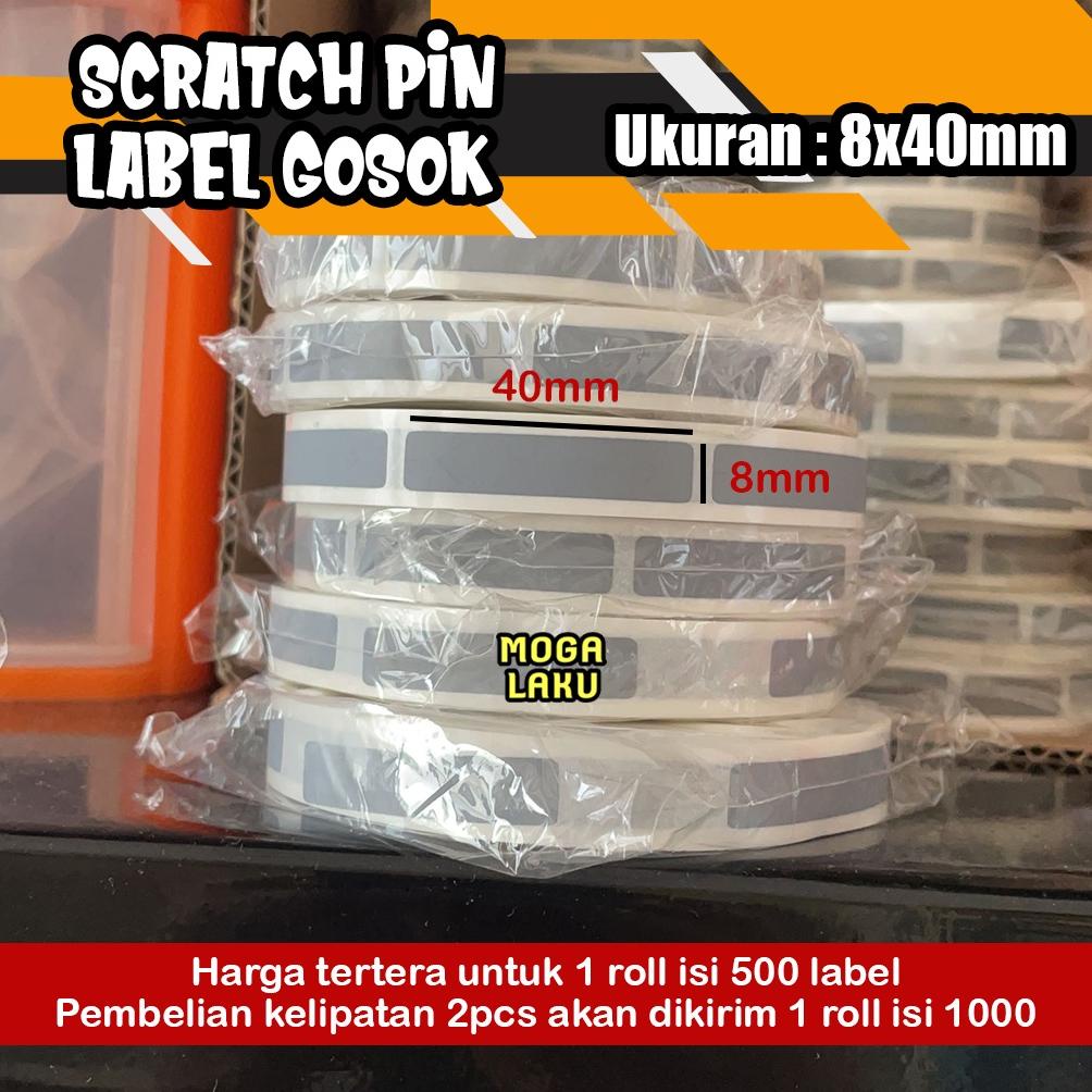 Jual SERBAGUNA SCRATCH OFF PIN LABEL GOSOK PIN PENUTUP PIN VOUCHER ...