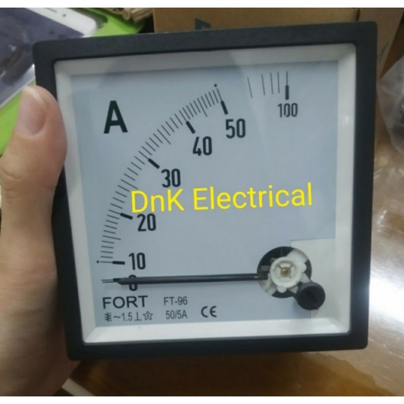 Jual Amper Meter/Ampere Meter via CT merk FORT ukuran 72x72 atau 96x96 ...