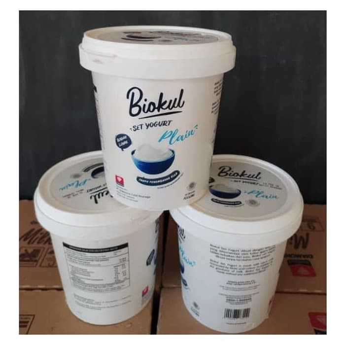 Jual yoghurt biokul original plain ukuran 1kg | Shopee Indonesia