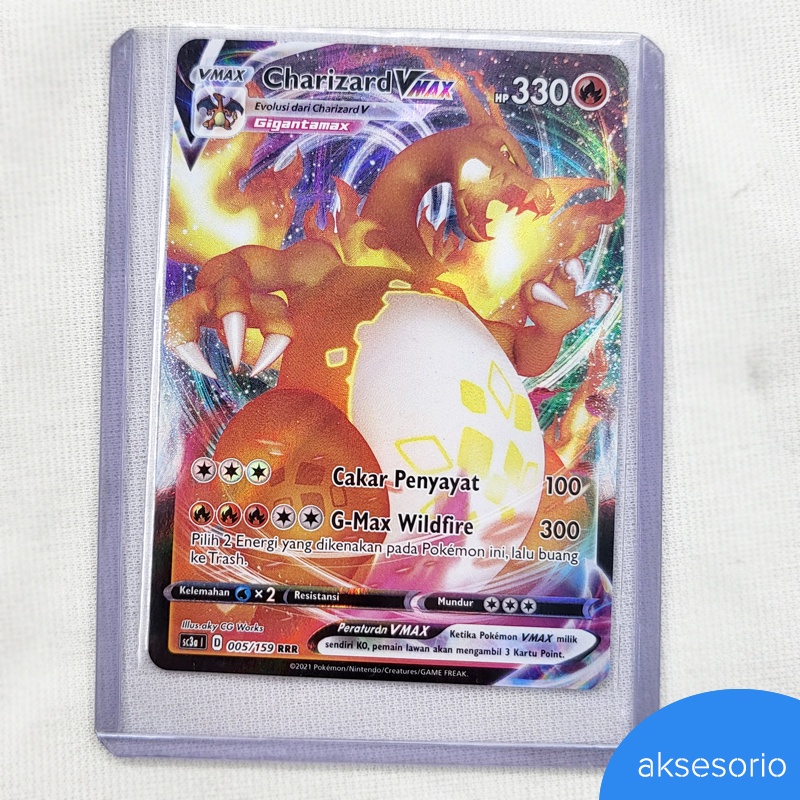 Jual Charizard VMAX RRR - Kartu Pokemon TCG Indonesia Original (Holo/Foil) | Shopee Indonesia