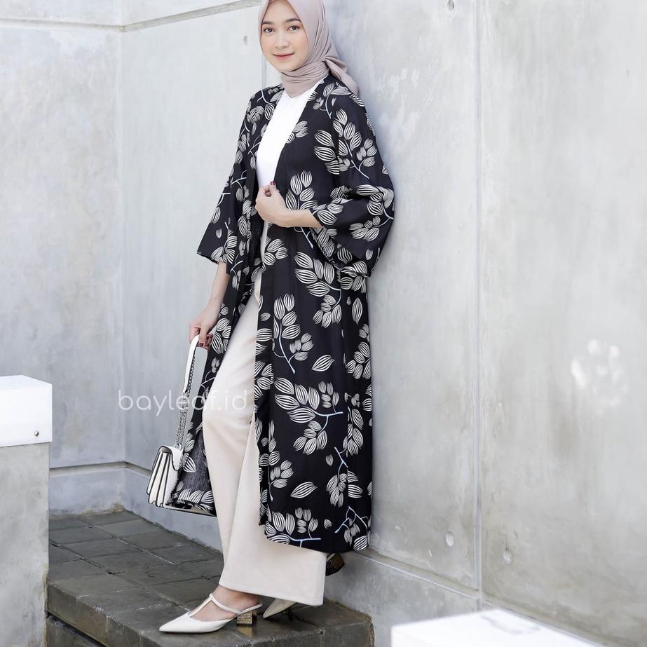Jual Ready.nih Bayleaf.id Emily Leaves Long Outer By Baylaf.Id [KODE22 ...