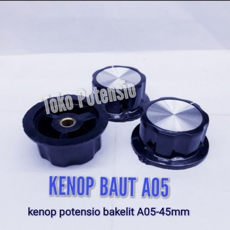 Jual KENOP POTENSIO BAKELIT BAUT A05 45MM | Shopee Indonesia