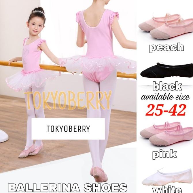 Jual TOKYOBERRY BALLERINA SHOES sepatu balet kanvas nari tarian dansa ...