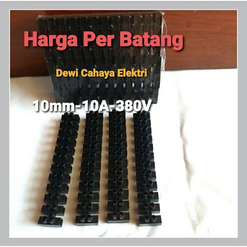 Jual Terminal Block 10mm - 10A - 380V Block Penyambung Kabel Listrik ...