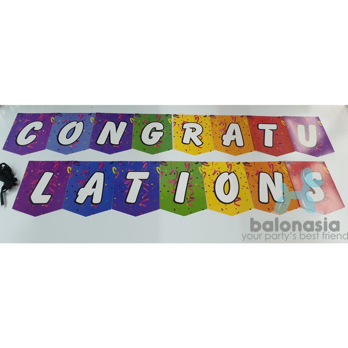 Jual Balonasia Banner Congratulation wisuda | Shopee Indonesia