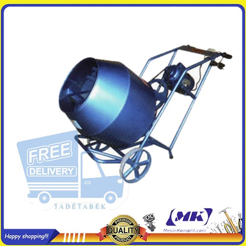Jual Concrete Mixer Molen Mini Tiger 125L Dinamo Listrik | Shopee Indonesia