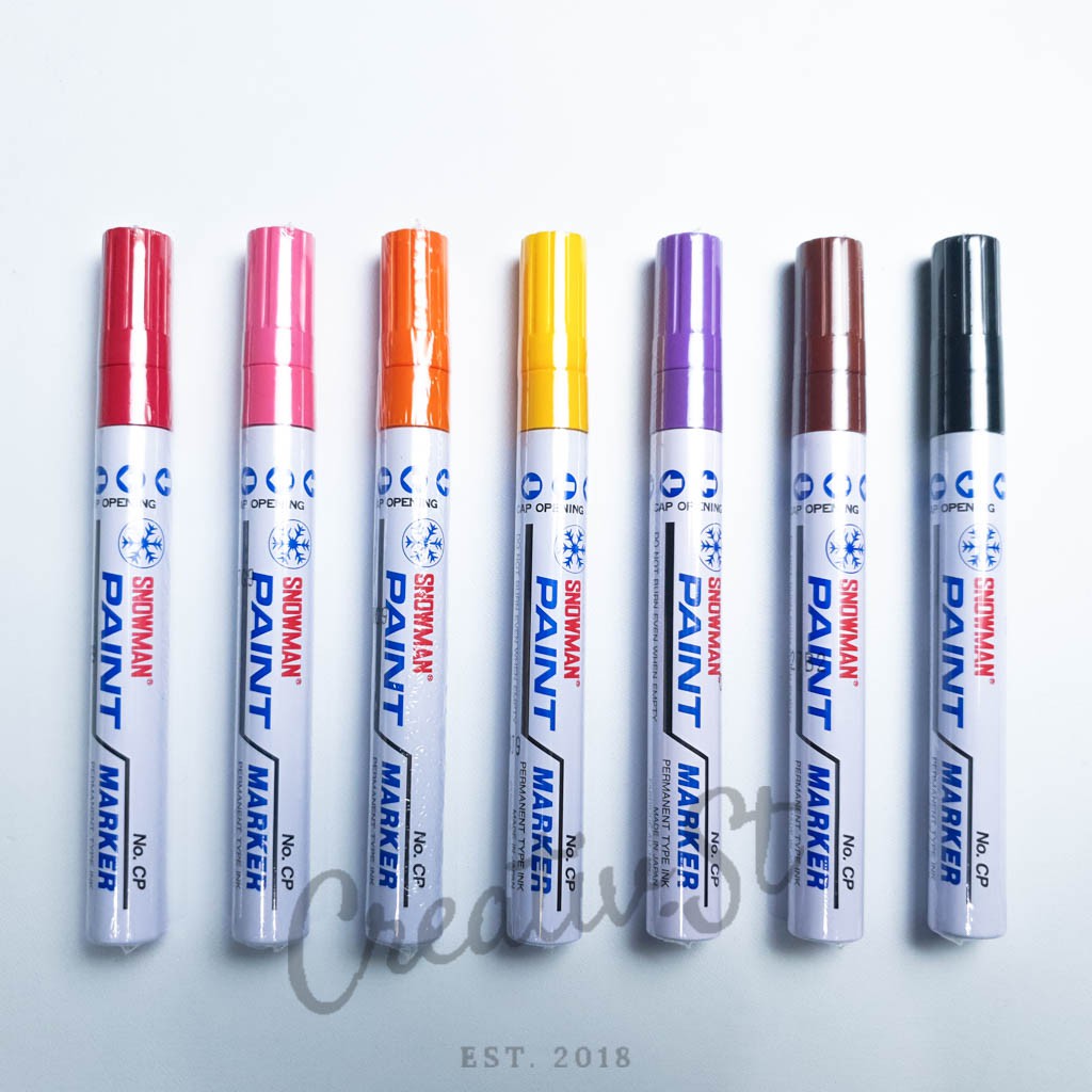 Jual SNOWMAN Spidol Color Paint Marker Kaca Plastik Kayu | Shopee Indonesia