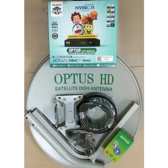 Jual Optus Receiver HD lengkap Dish 60cm lengkap Parabola | Shopee ...