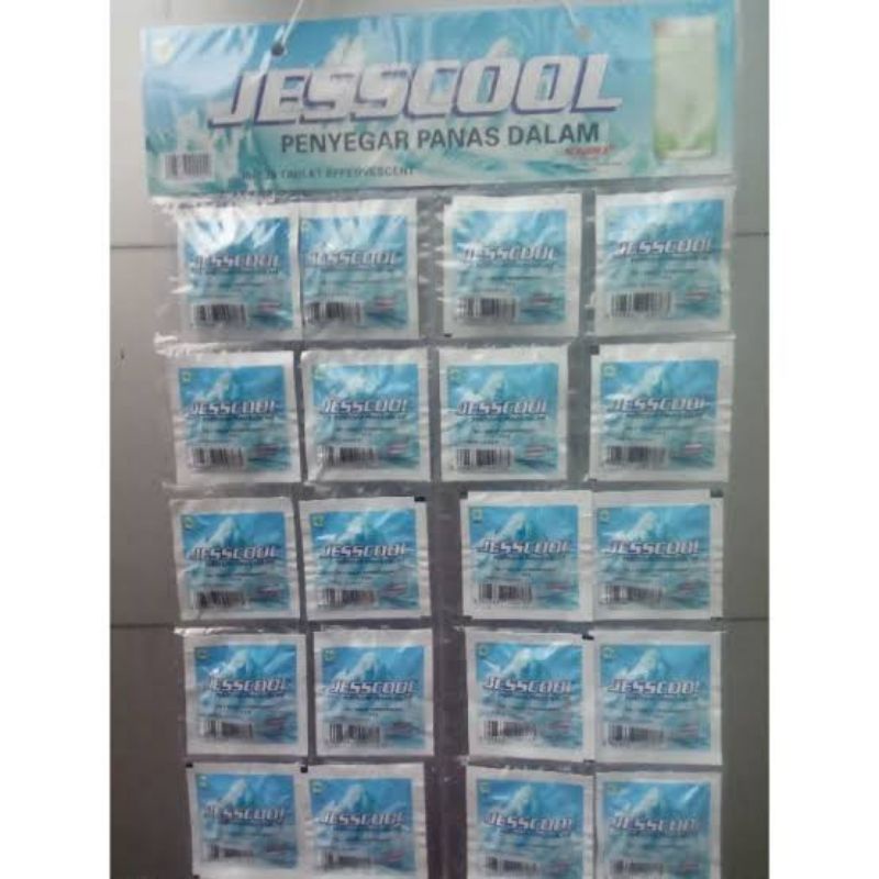 Jual JESSCOOL EFFERVESCENT ORIGINAL ASLI RENCENG ISI 20 TABLET 4,5 GR ...
