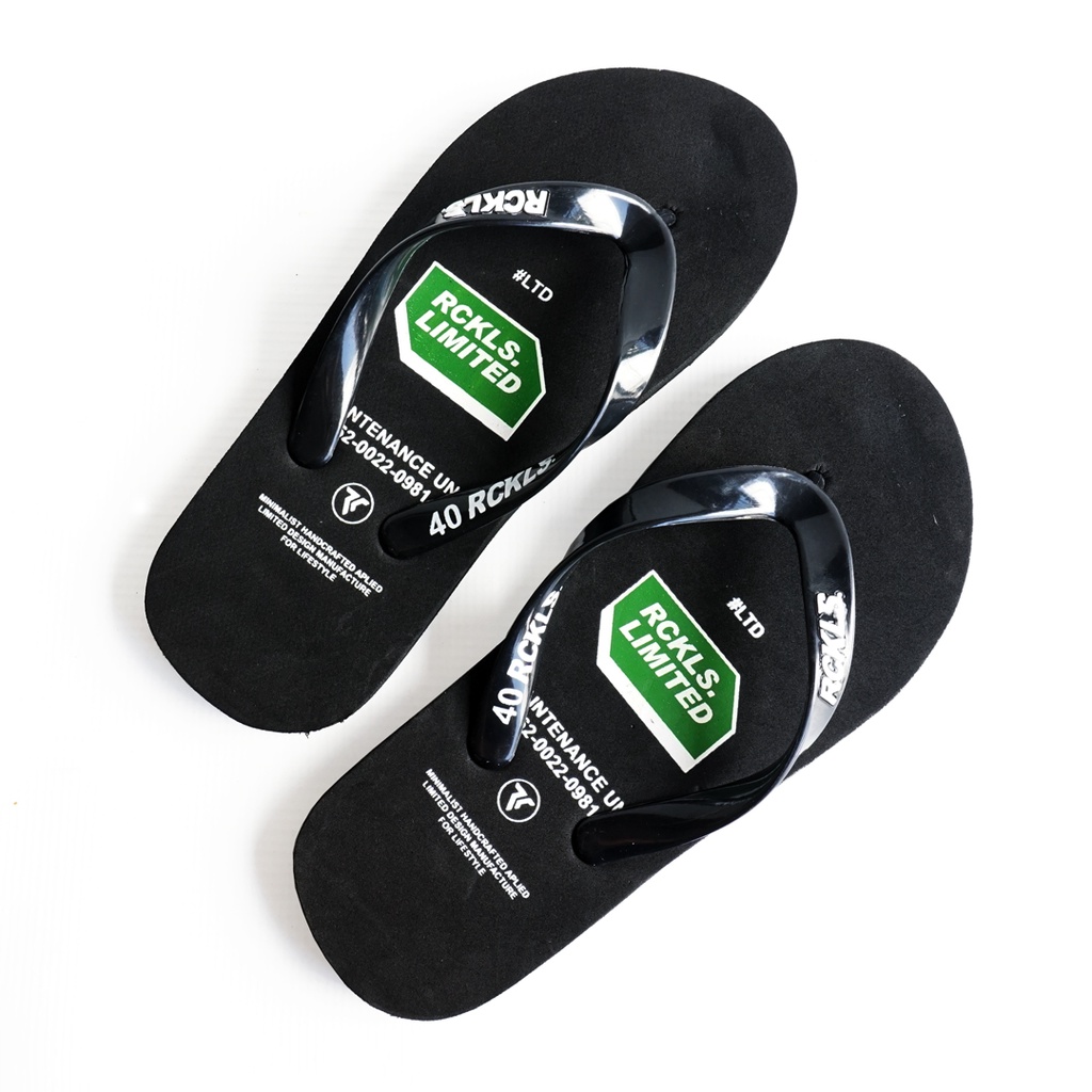 Jual RCKLS. Sandal Spon Distro Rectangle | Sendal Jepit Distro | Shopee ...