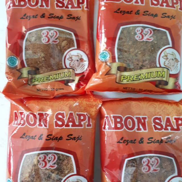 Jual Abon sapi 32 kemasan 50gram/Abon sapi 250gram | Shopee Indonesia
