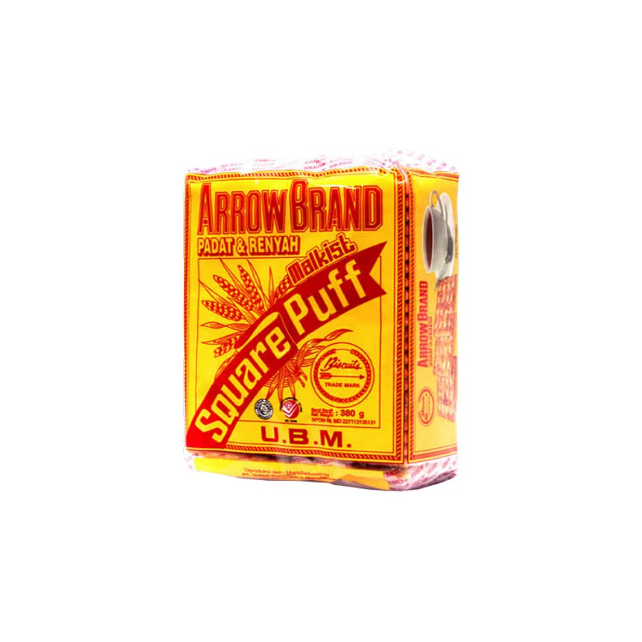 Jual Biskuit Arrow Brand UBM Square puff 350 gr | Shopee Indonesia