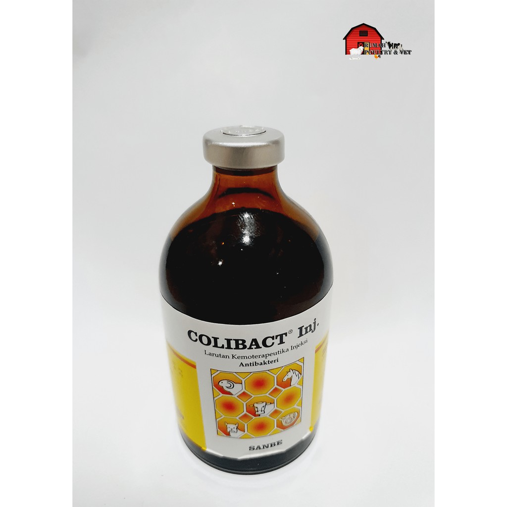 Jual COLIBACT INJ 100ML ( ANTI BIOTIK HEWAN TERNAK MAMALIA DAN UNGGAS ...
