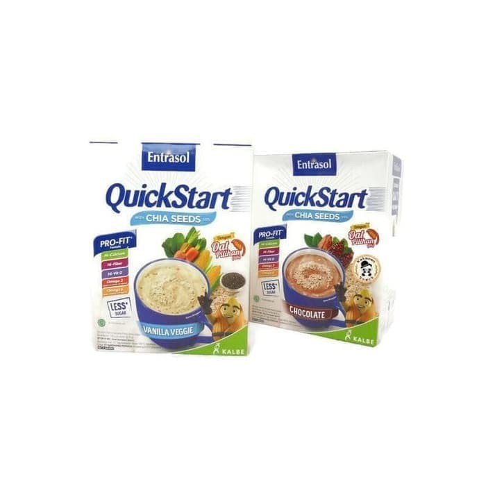 Jual Entrasol Quickstart / Minuman Sereal Oat + Chia Seeds Rasa Vanilla ...