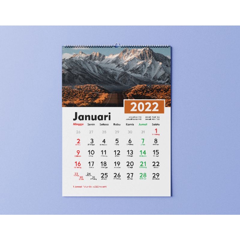 Jual Kalender Dinding 2023 Spiral A3+ Bisa Satuan Custom Desain Kertas ...
