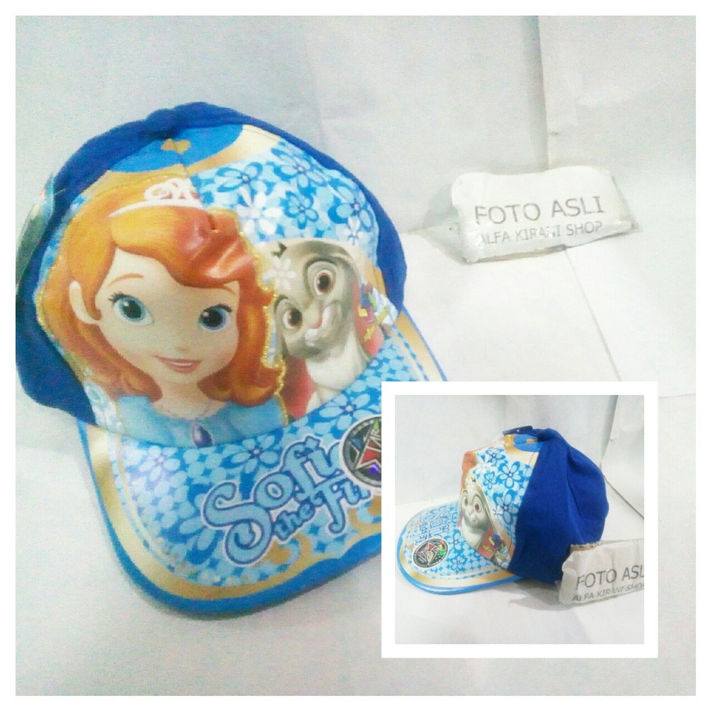 Jual DISKON (promo) Topi Sofia the First unik untuk fashion lucu anak ...