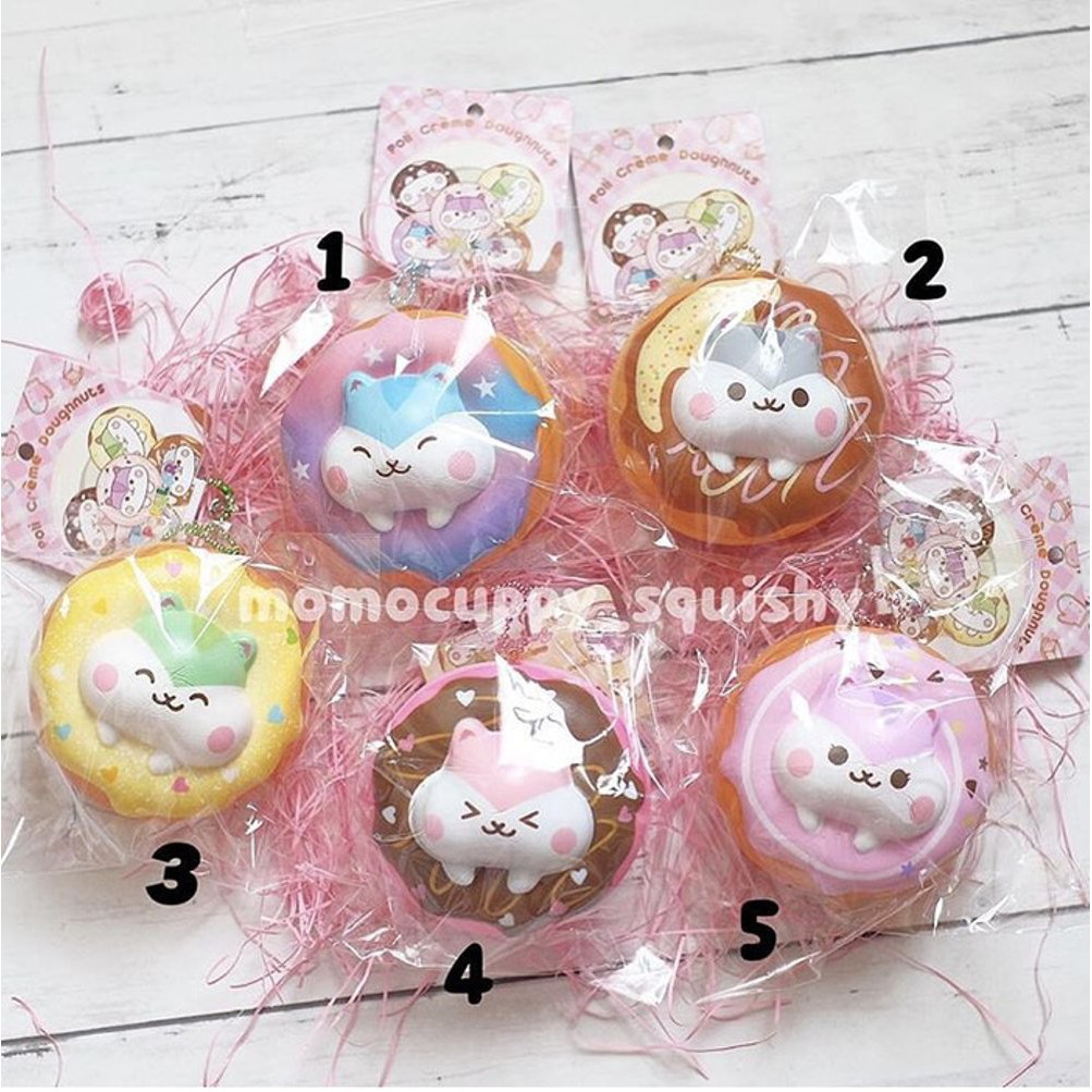 Jual Squishy licensed poli creme doughnuts by popular boxes squishy ...