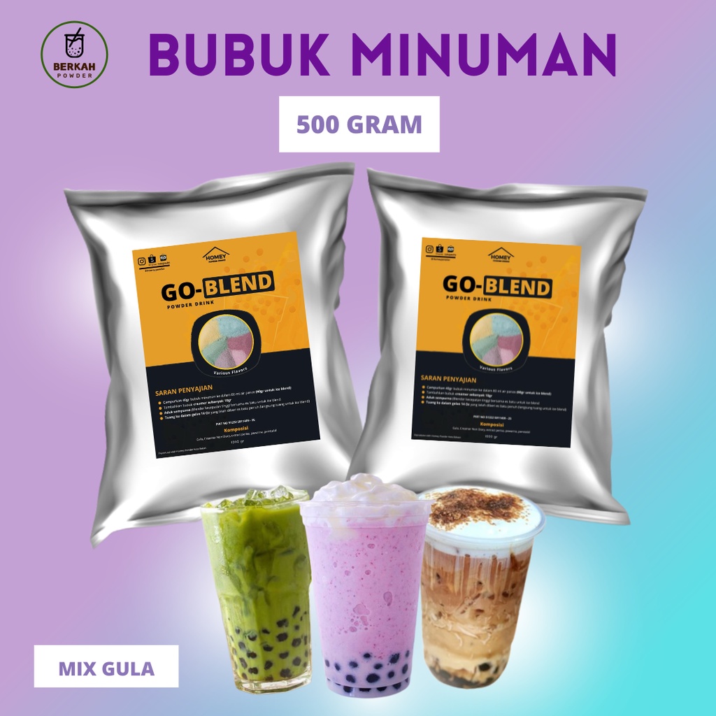 Jual BUBUK MINUMAN RASA Kekinian 500gr Serbuk Boba 500 gram Powder ...