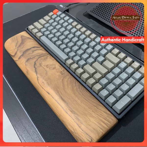 Jual Wrist Rest Palm Rest Wood Kayu Mechanical Keyboard Kayu Jati ...