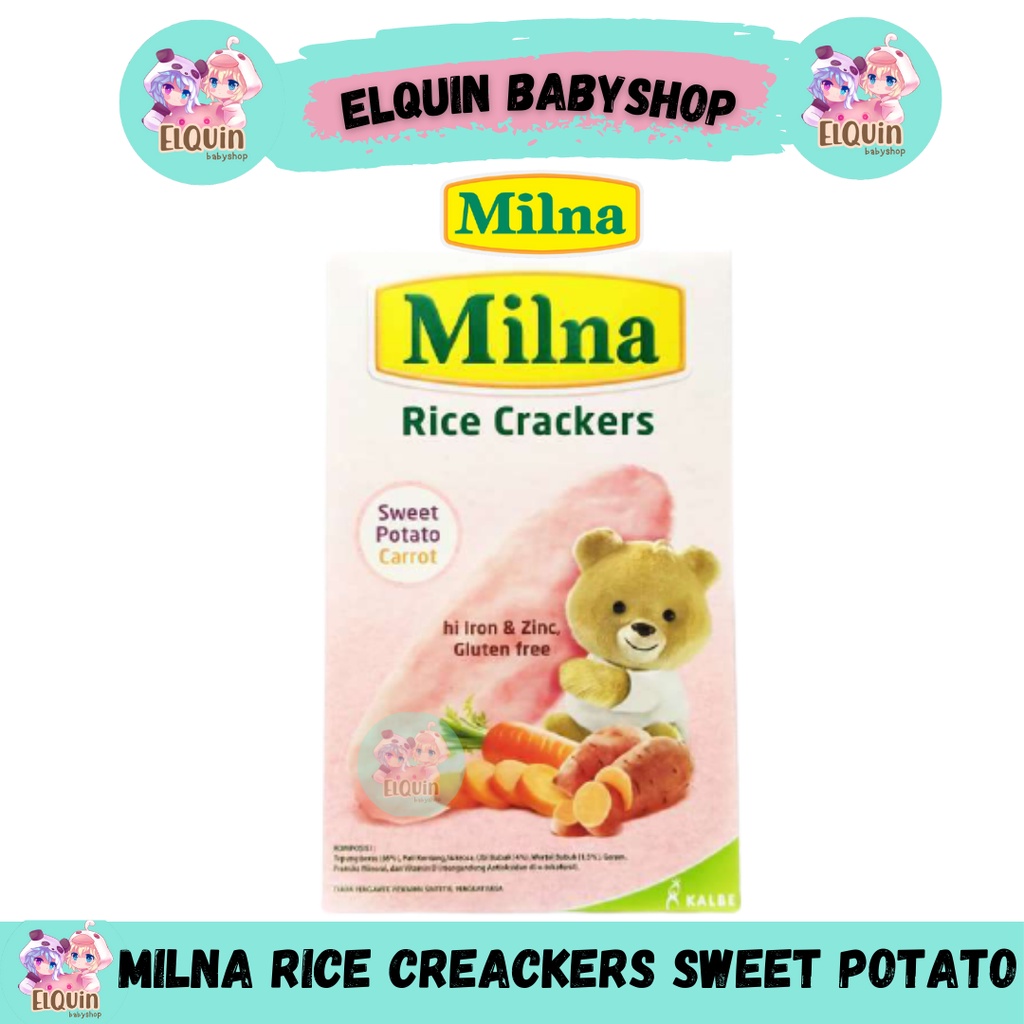 Jual Milna Rice Crackers / Milna Biskuit Bayi Rice Cracker 20 G ...