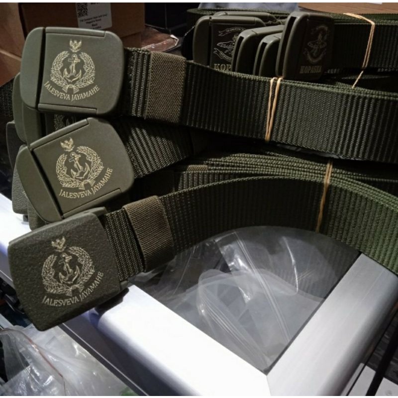 Jual Gesper Sabuk Ikat Pinggang Tactical Anti X-Ray Logo TNI AL | Shopee Indonesia