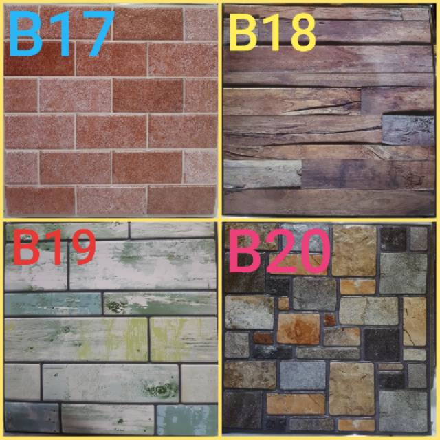 Jual STICKER TEMBOK 3D 30CM x 30CM /STIKER DAPUR /STIKER KAMAR MANDI ...