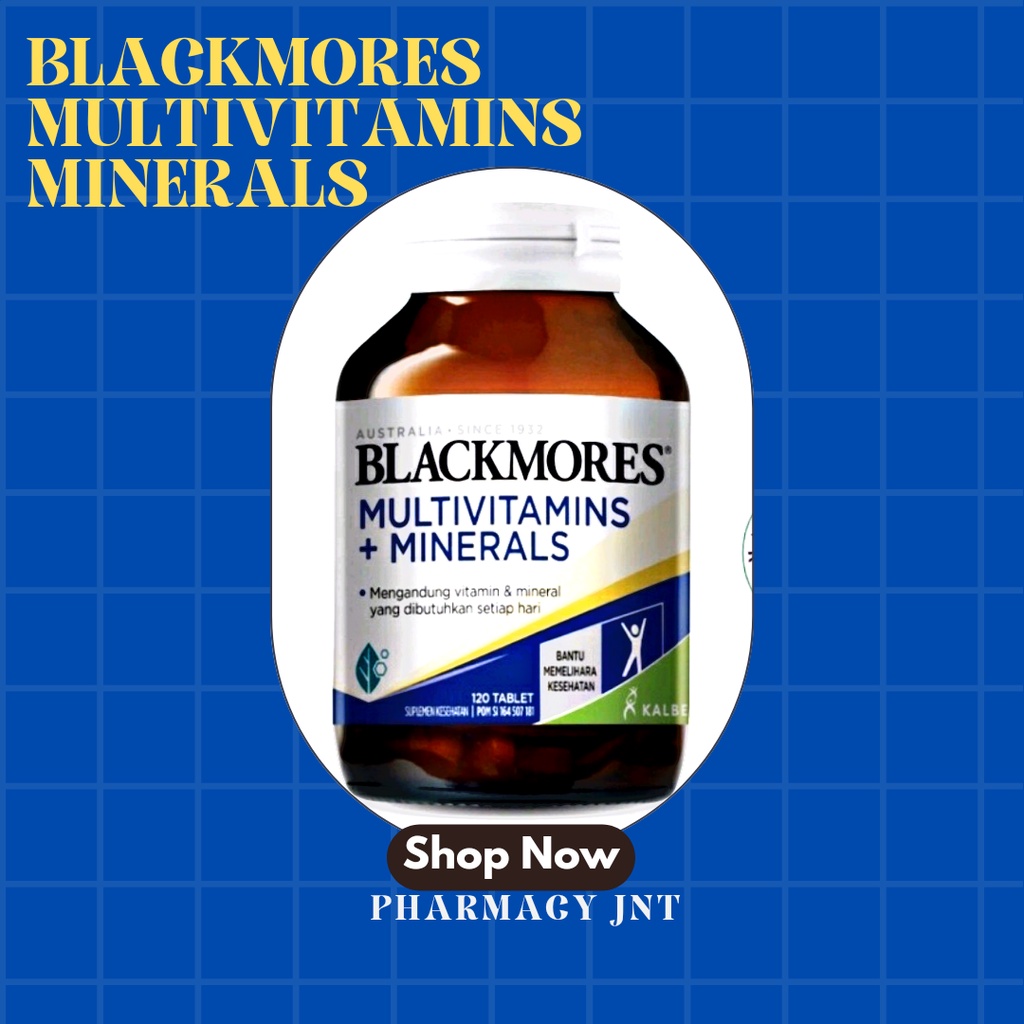 Jual BLACKMORES MULTIVITAMIN MINERALS 120 / SUPLEMEN DAYA TAHAN TUBUH | Shopee Indonesia