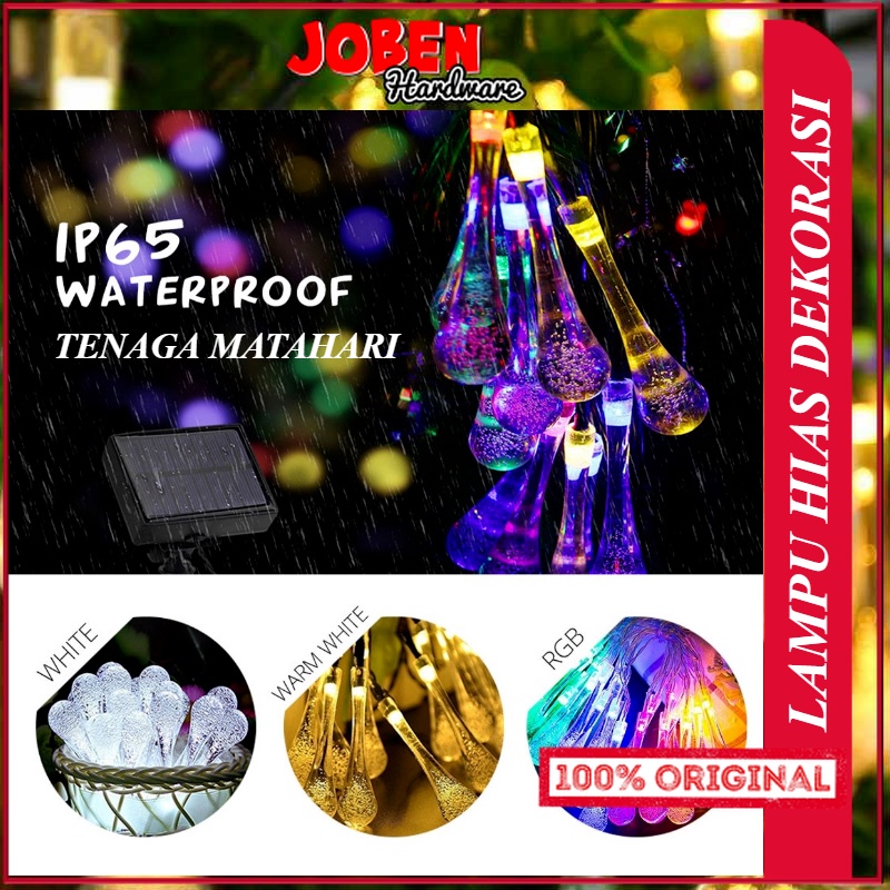 Jual [BISA COD] ORIGINAL TaffLED Raindrop Lampu Hias Dekorasi Solar ...