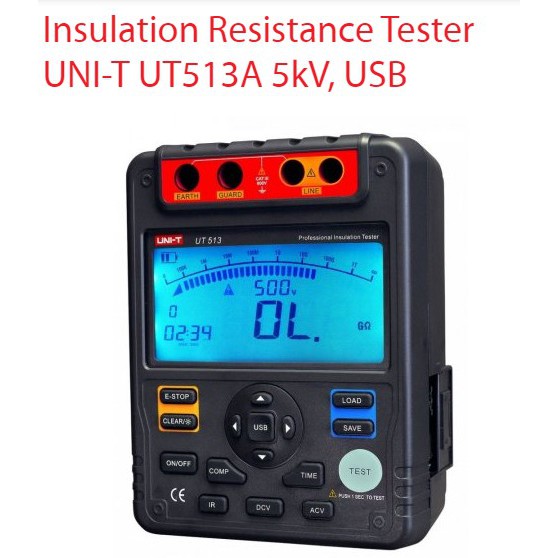 Jual UT513A Insulation Resistance Tester UNI-T UT513A 5kV, USB | Shopee ...