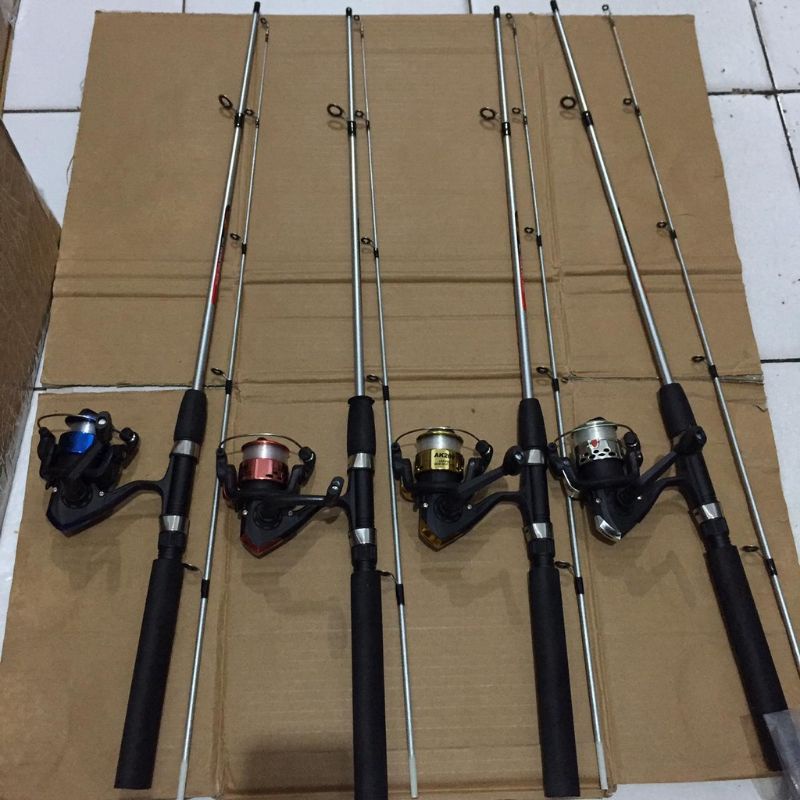 Jual Joran Pancing Set Komplit Plus reel free umpan | Shopee Indonesia