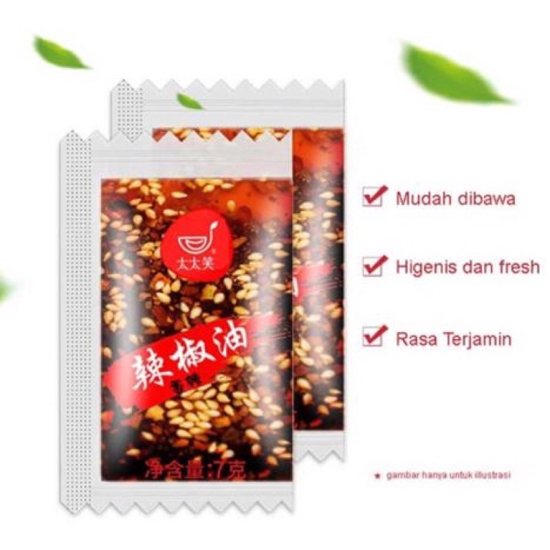 Jual Chili oil kemasan / sachet ( Minyak cabe/ cabai kemasan ) | Shopee ...