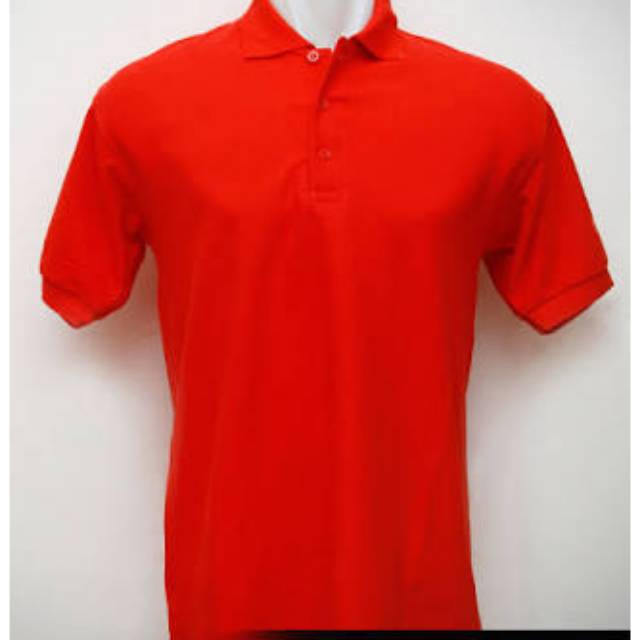 Jual KAOS POLO MERAH - POLO SHIRT - KAOS MERAH - KAOS POLOS KERAH PRIA ...