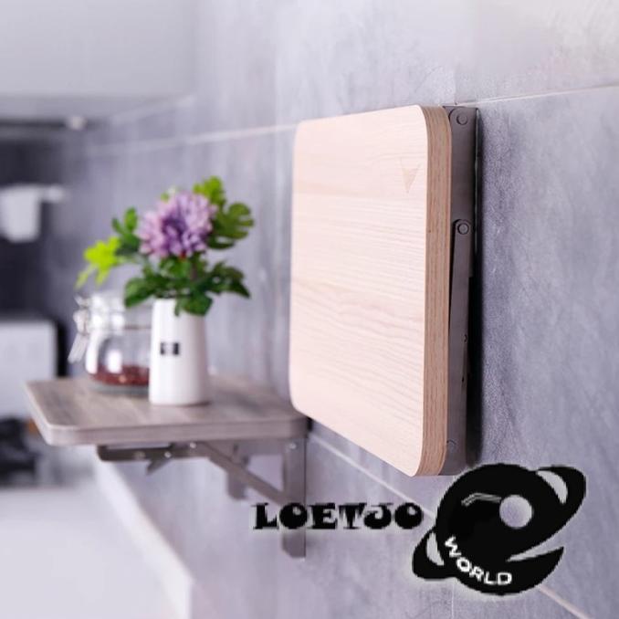 Jual Ambalan Dinding Rak Besi Brecket Kayu Meja Lipat Laptop Belajar ...